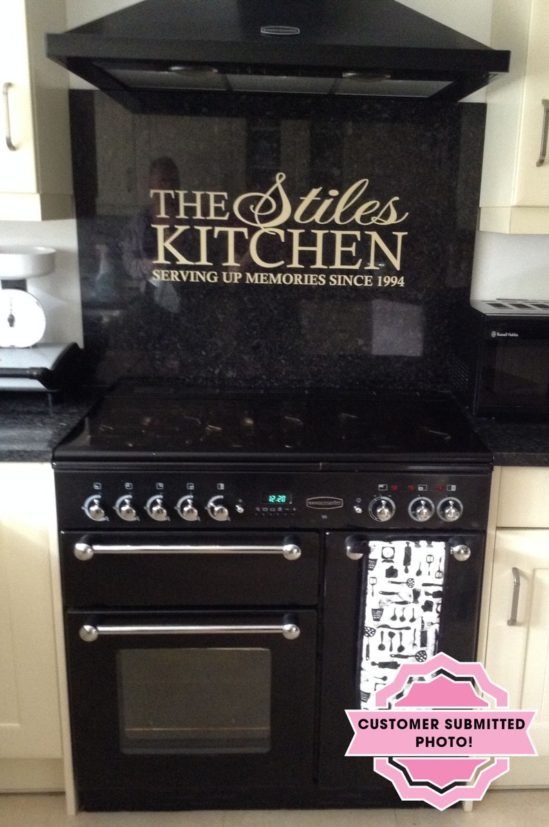 PERSONALISED Family Kitchen Wall Sticker Wall Art Sticker | Etsy UK