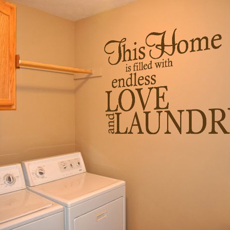 Laundry Wall Decal - Etsy