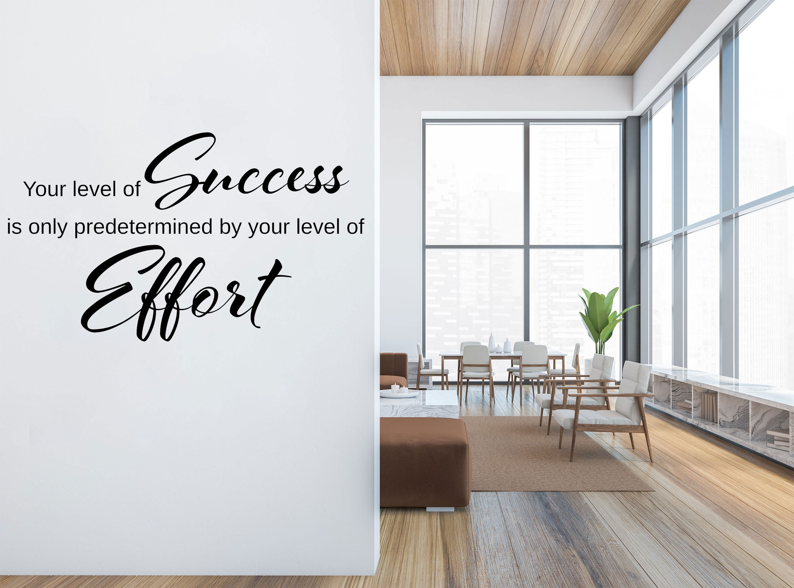Wall Quote your Level of Success... Sticker Modern - Etsy
