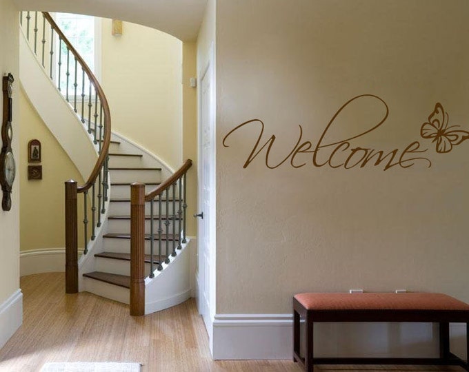 Welcoming PERSONALISED Family Wall Quote welcome to Our - Etsy