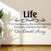 Inspirational Quote "life is Not Measured..." Wall Art Sticker, Vinyl ...