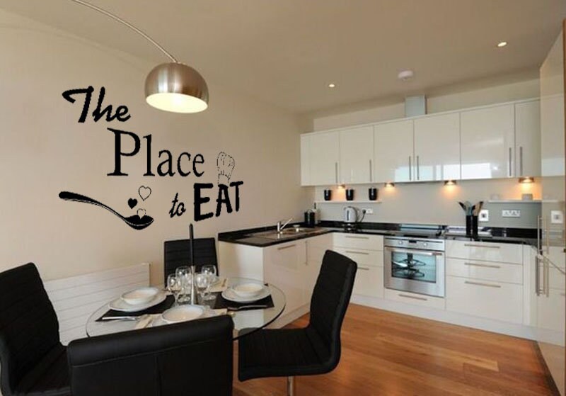 The Place to Eat Wall Art Sticker, Vinyl Decal, Modern Transfer, PVC - Etsy