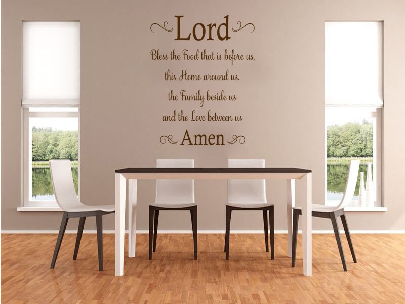 Kitchen Wall Quote lord Bless the Food Before - Etsy