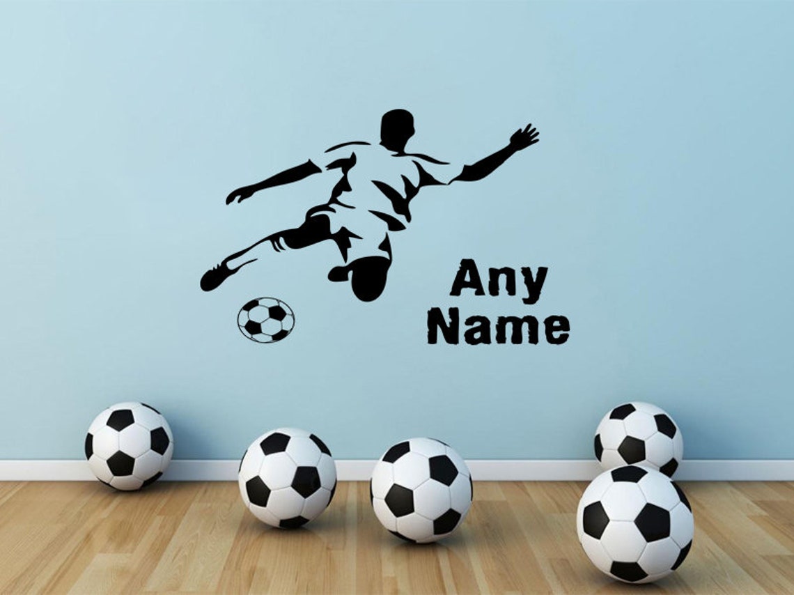 Personalised Football Any Name Wall Art Sticker Kitchen Wall | Etsy