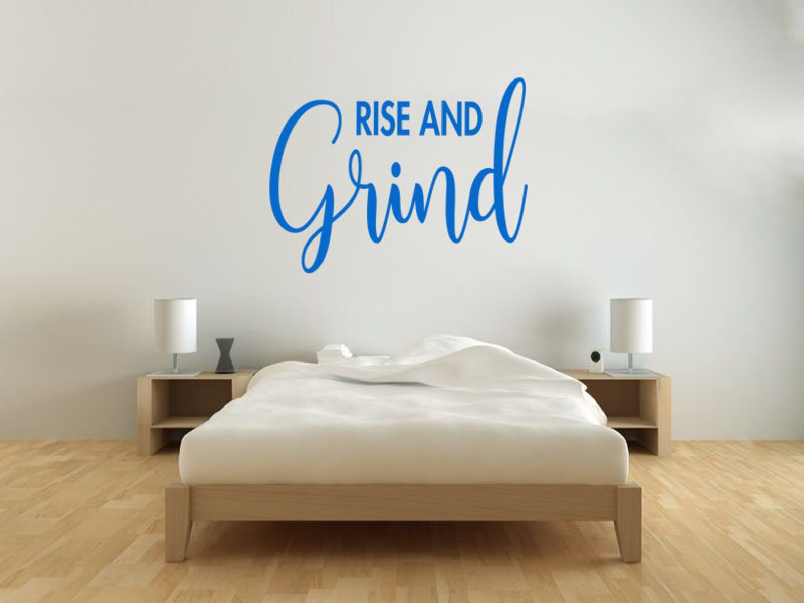 Rise and Grind, Wall Art Sticker, Modern Transfer, PVC Decal - Etsy