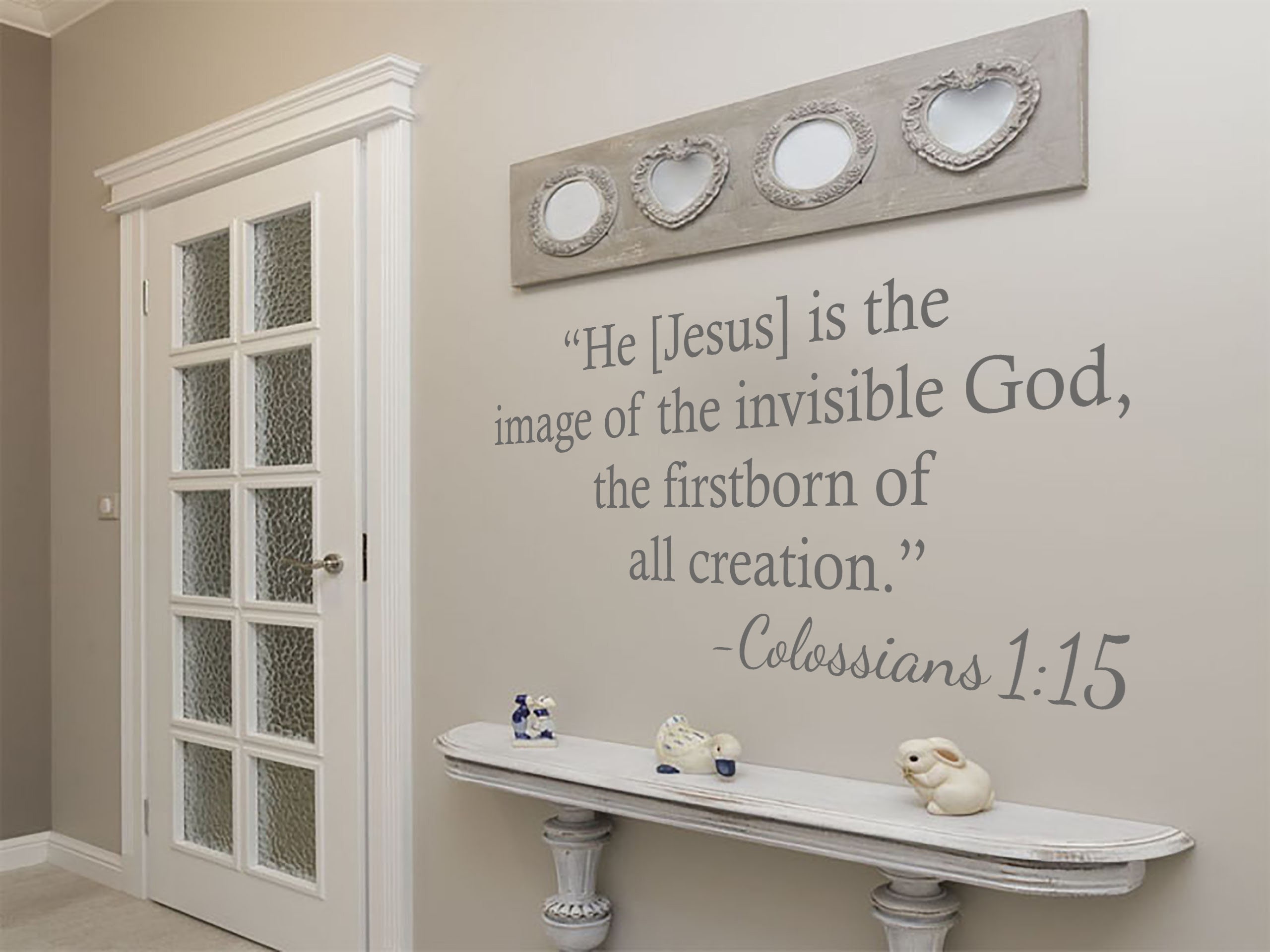 Wall Quote Jesus is the image of the invisible | Etsy