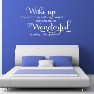 Wake up Quote, Wall Art Sticker, Vinyl Decal, Modern Transfer, PVC - Etsy