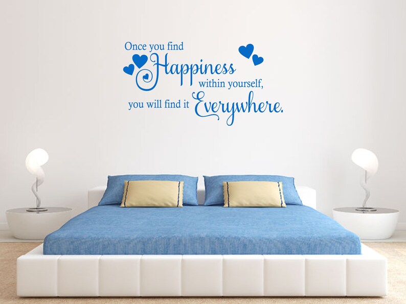 Wall Quote 'find Happiness Within Yourself' Self Love - Etsy