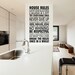 House Rules Wall Art Quote, Wall Sticker, Vinyl Decal, Modern Transfer ...