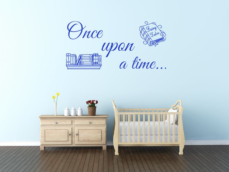 Wall Quote once Upon A Time Wall Art Sticker | Etsy