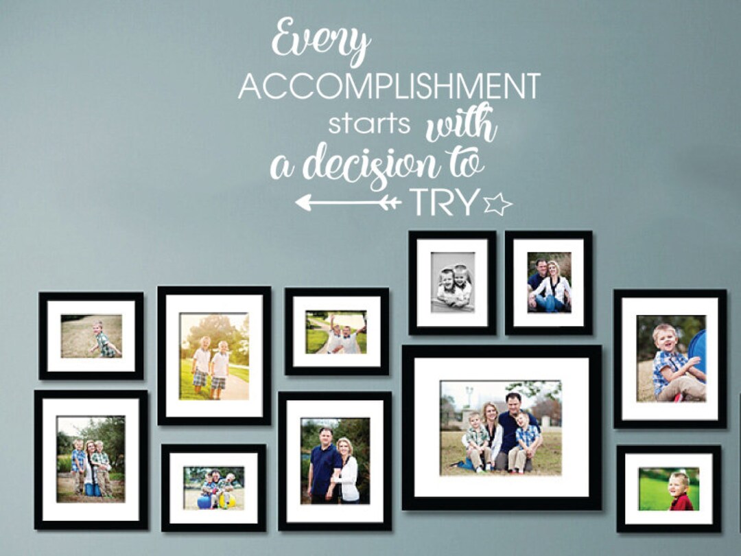 Motivational 'every Accomplishment' Inspiration, Wall Quote, Wall ...