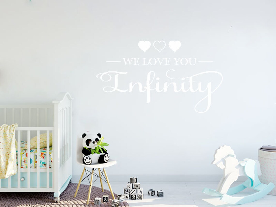 Wall Quote we Love You Sticker Vinyl Decal - Etsy