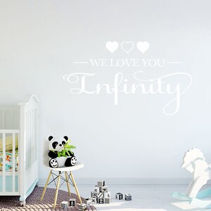 Wall Quote we Love You Sticker, Vinyl Decal, Modern Transfer, Decal ...