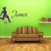 PERSONALISED Football Name Design Wall Art Sticker, Modern Transfer ...