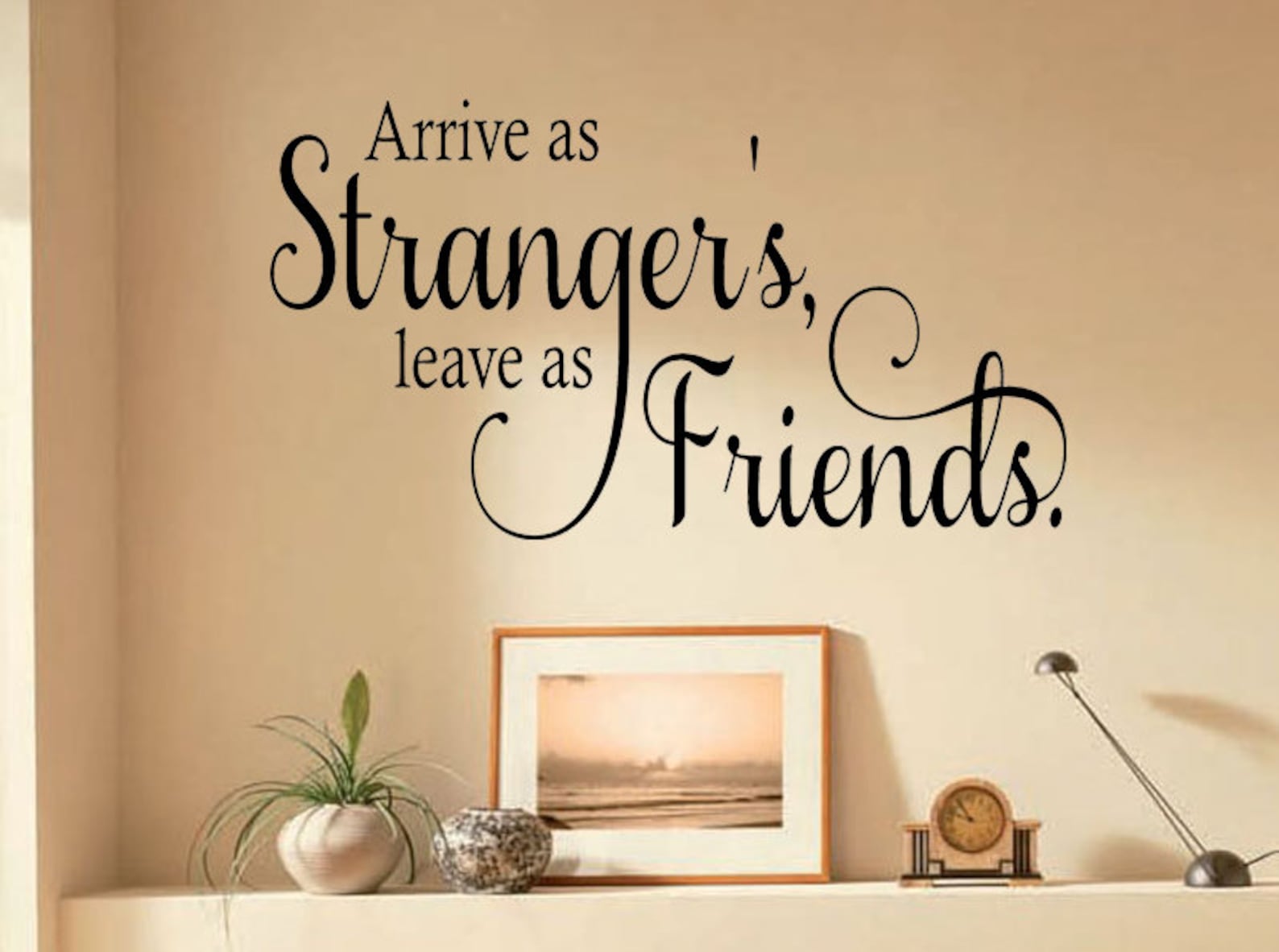 Wall Quote arrive As Home Sticker Decal Decor | Etsy