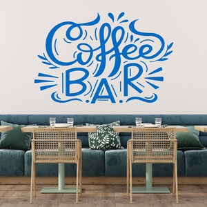 Coffee Bar Wall Decal: Modern Kitchen Cafe Decor - Etsy