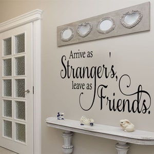 Wall Quote "arrive As…" Home Sticker Decal Decor Transfer Murals Living ...