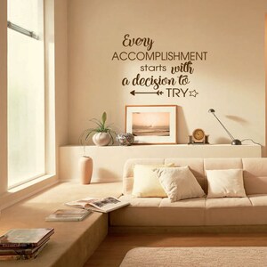 Motivational 'every Accomplishment' Inspiration, Wall Quote, Wall ...