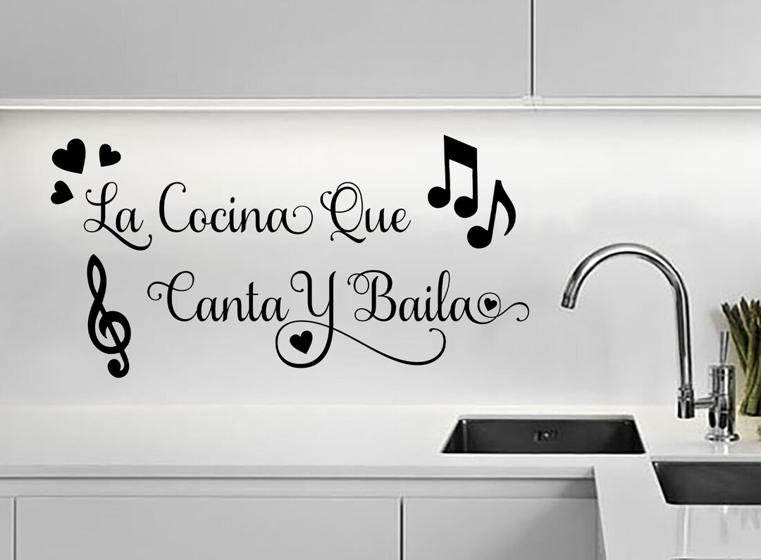 Wall Quote "la Cocina Que Canta" Kitchen Cooking Baking Homely Family ...