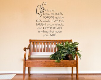 Inspiring Wall Quote life is a Camera.. Wall Art - Etsy