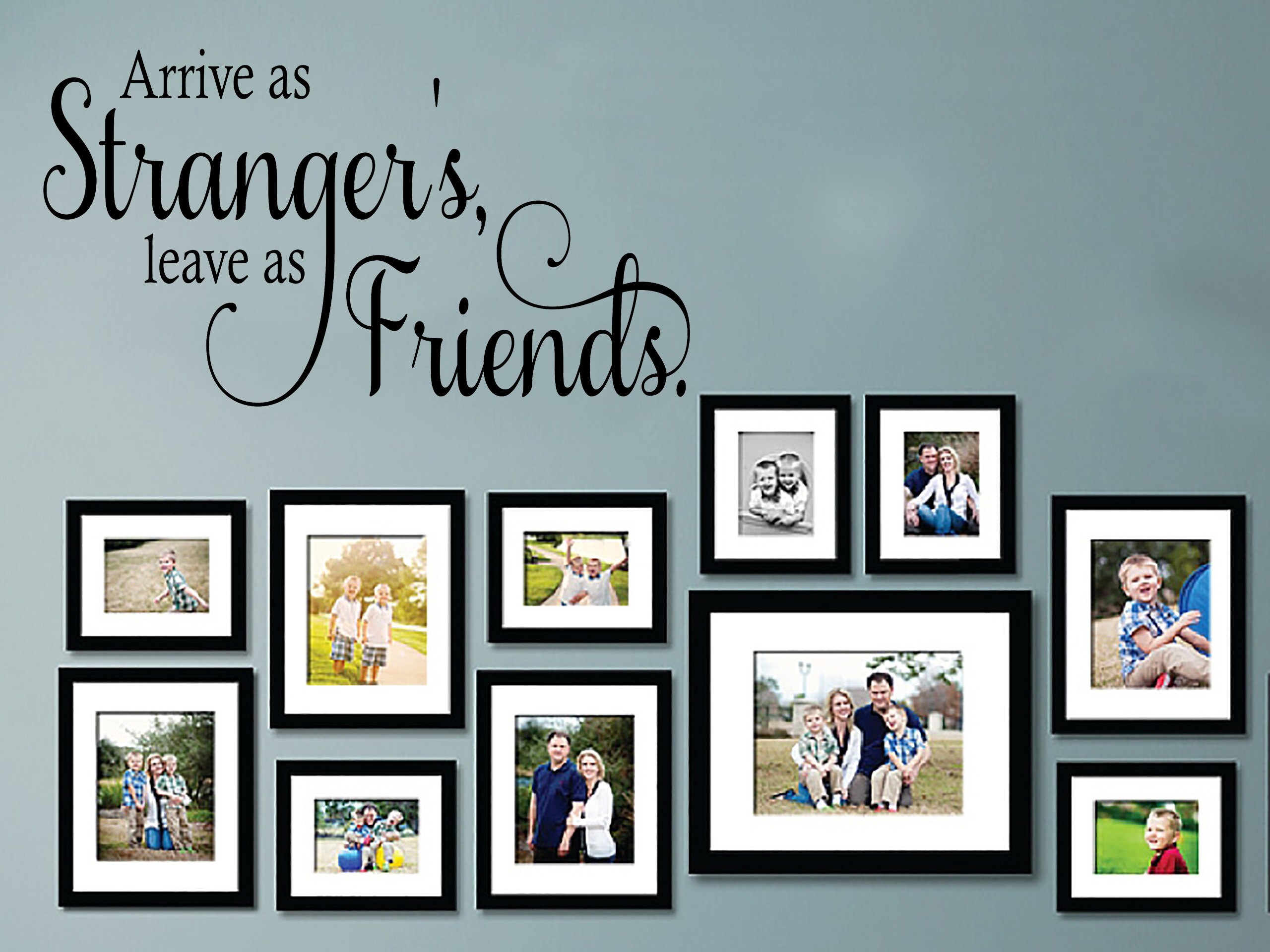 Wall Quote "arrive As…" Home Sticker Decal Decor Transfer Murals Living ...