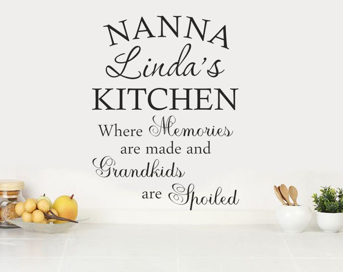 Kitchen Wall Quote our Kitchen Rules Wall Art | Etsy
