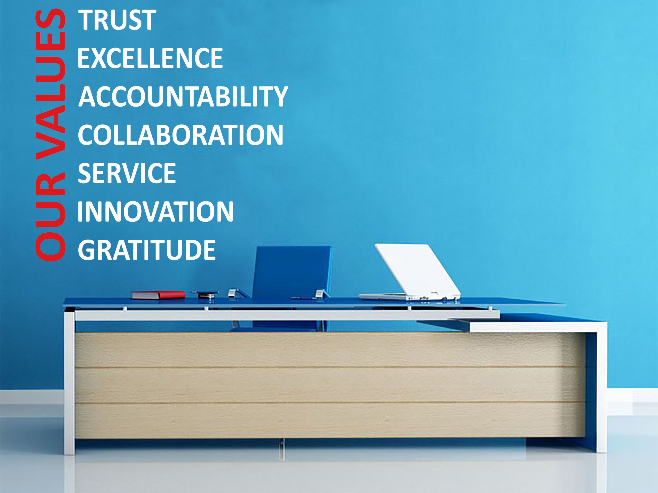 Wall Quote our Values Sticker Decal Decor Transfer - Etsy