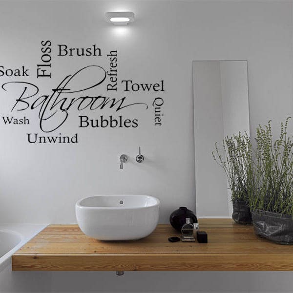 Bathroom Sticker - Etsy