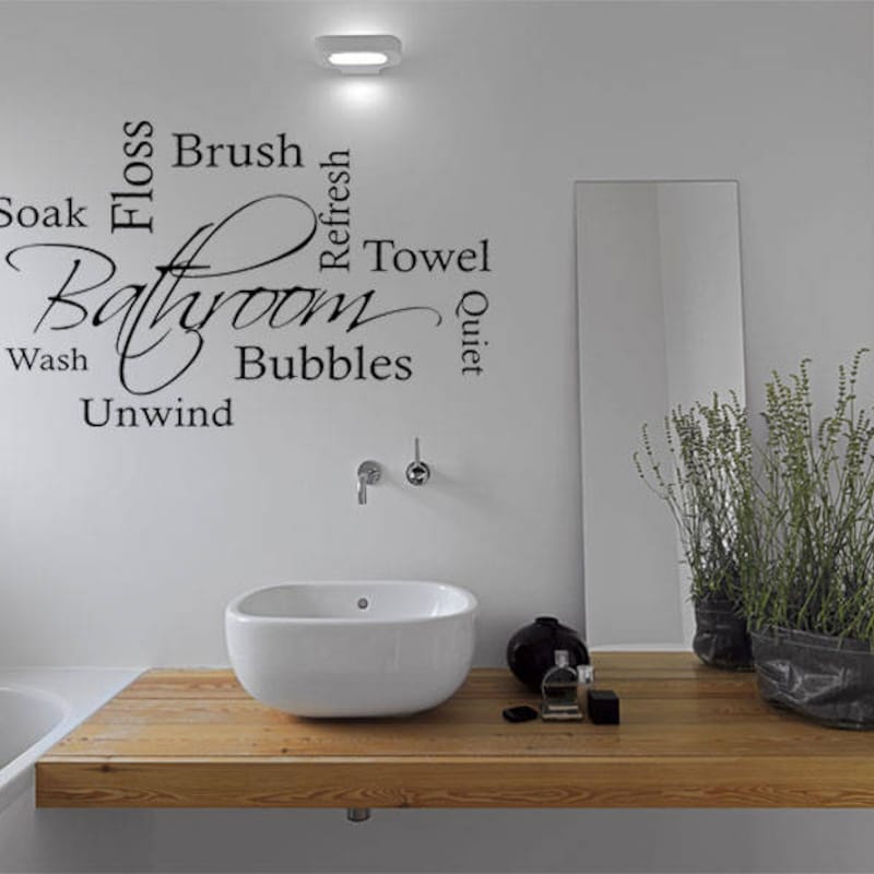 Bathroom Wall Decals - Etsy
