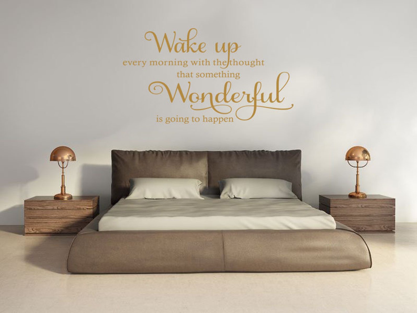 Wake up Quote, Wall Art Sticker, Vinyl Decal, Modern Transfer, PVC - Etsy