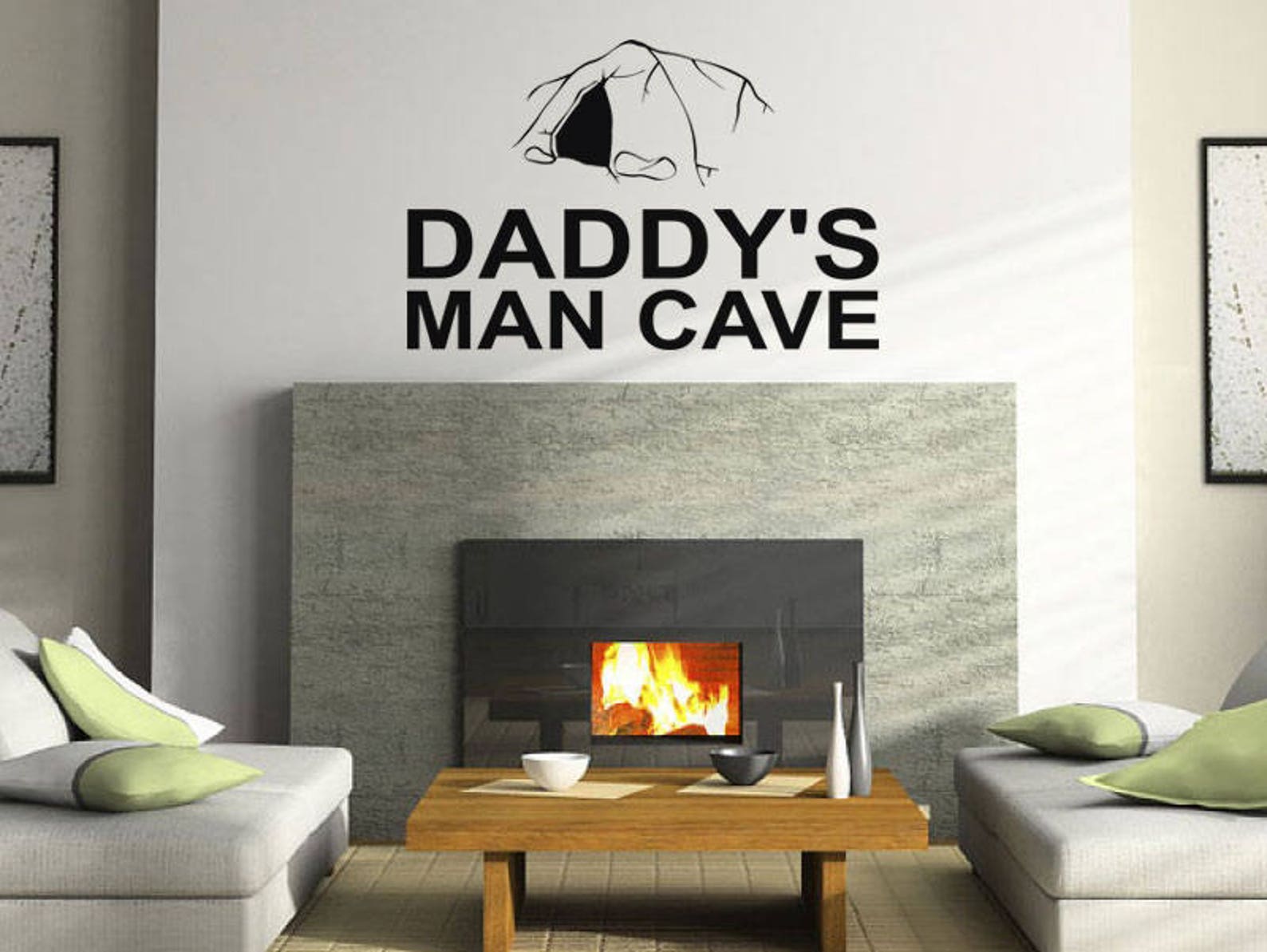 Wall Quote daddy's Man Cave Wall Quote Wall - Etsy