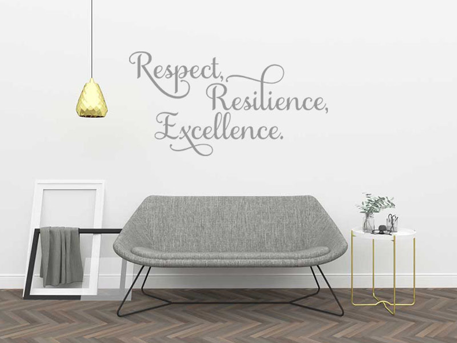 Wall Quote 'respect Resilience Excellence' - Etsy
