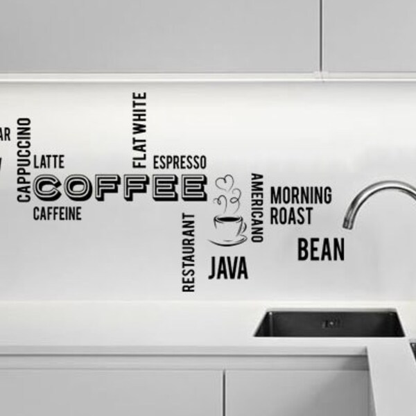 Coffee Word Art - Etsy