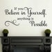 Wall Quote ...anything is Possible Motivating - Etsy