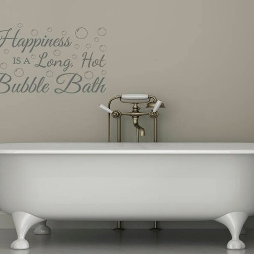 Bathroom Wall Quote Word Cloud Wall Art Sticker Vinyl - Etsy