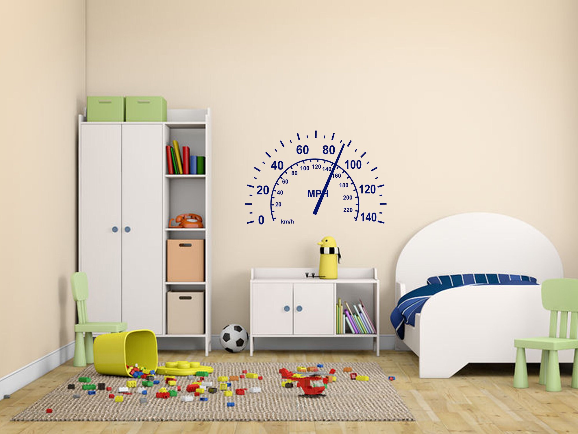 Speedometer Wall Mural Sticker Decal Personalised PVC Wall - Etsy