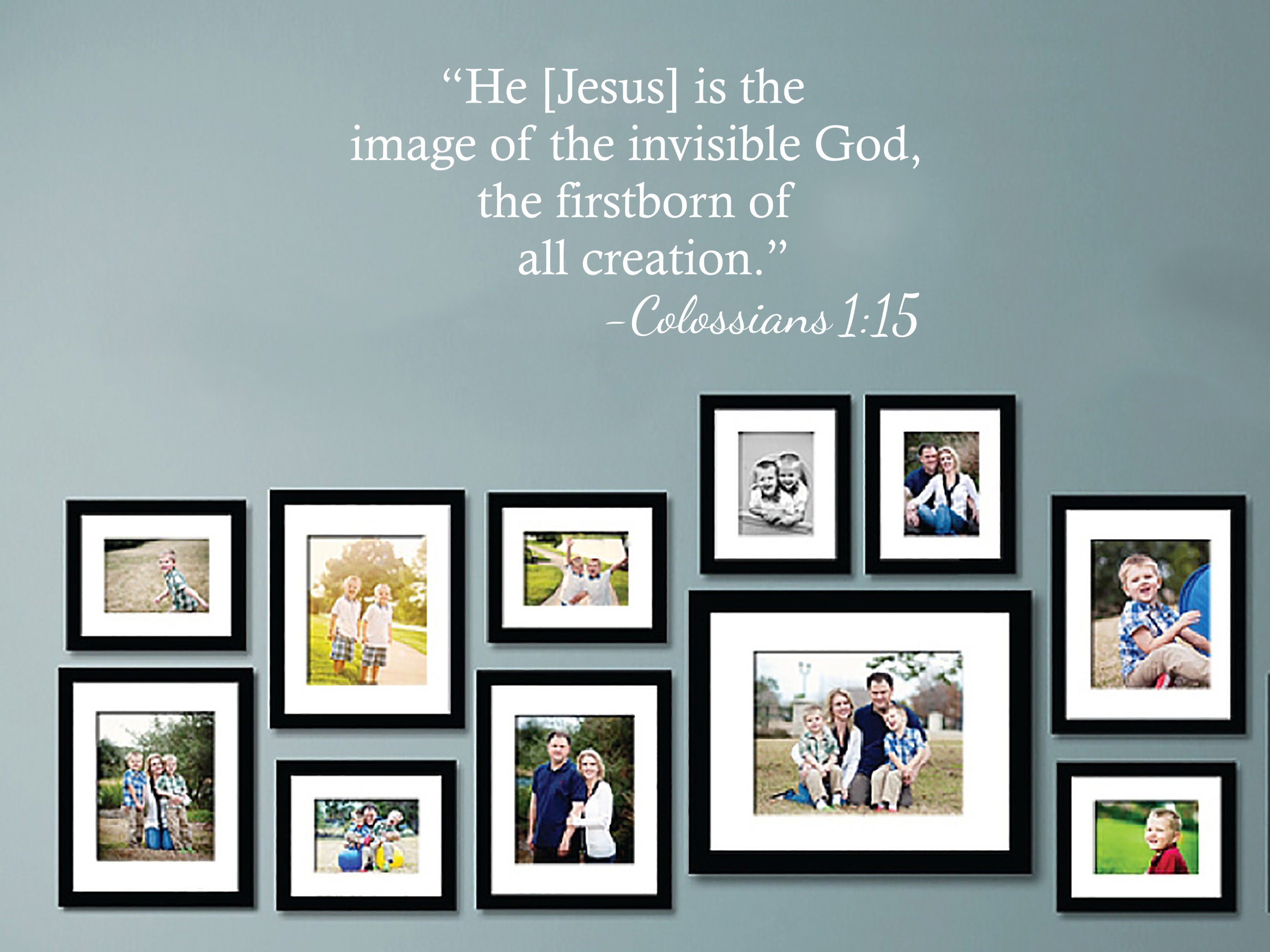 Wall Quote Jesus is the image of the invisible | Etsy