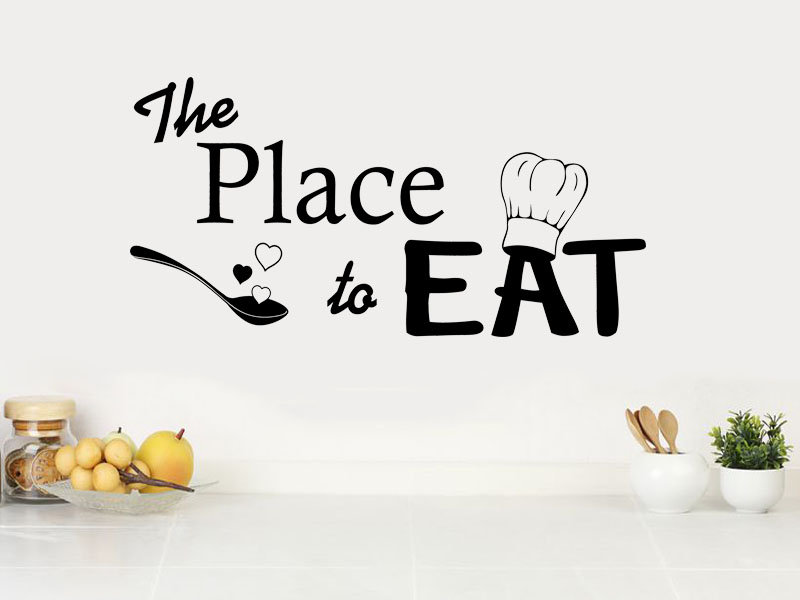 The Place to Eat Wall Art Sticker, Vinyl Decal, Modern Transfer, PVC - Etsy