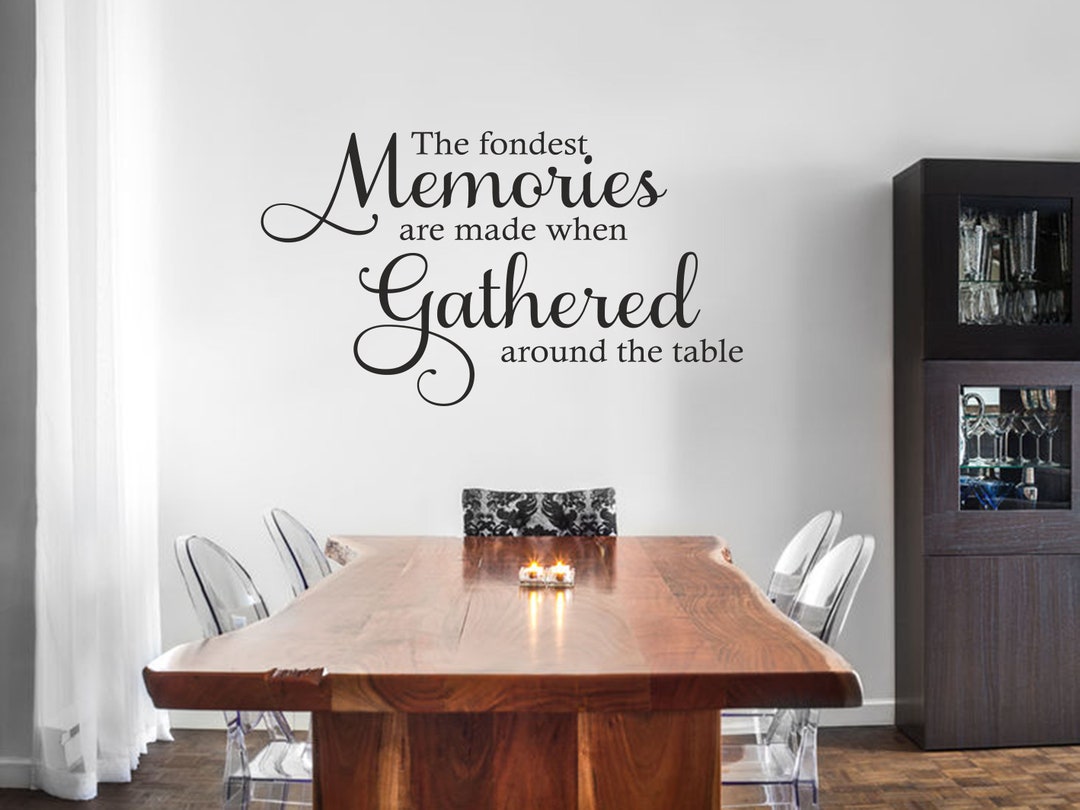 Fondest Memories, Wall Art Sticker, Vinyl Decal, Modern Transfer, PVC ...