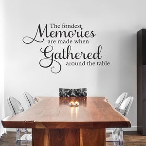 Fondest Memories, Wall Art Sticker, Vinyl Decal, Modern Transfer, PVC ...