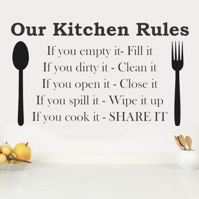Kitchen Rules - Etsy