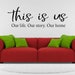 Wall Quote this is Us... Sticker Vinyl Decal - Etsy UK