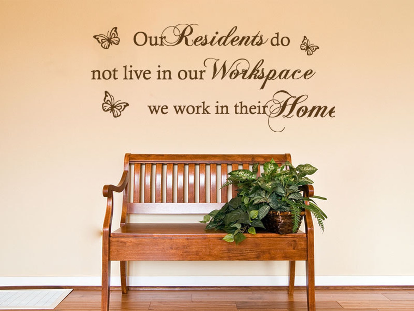Care Home Wall Quote Our Residents.. Wall Art Sticker - Etsy Canada