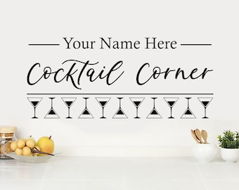 PERSONALISED Wall Sticker the Bar Sign Customised - Etsy