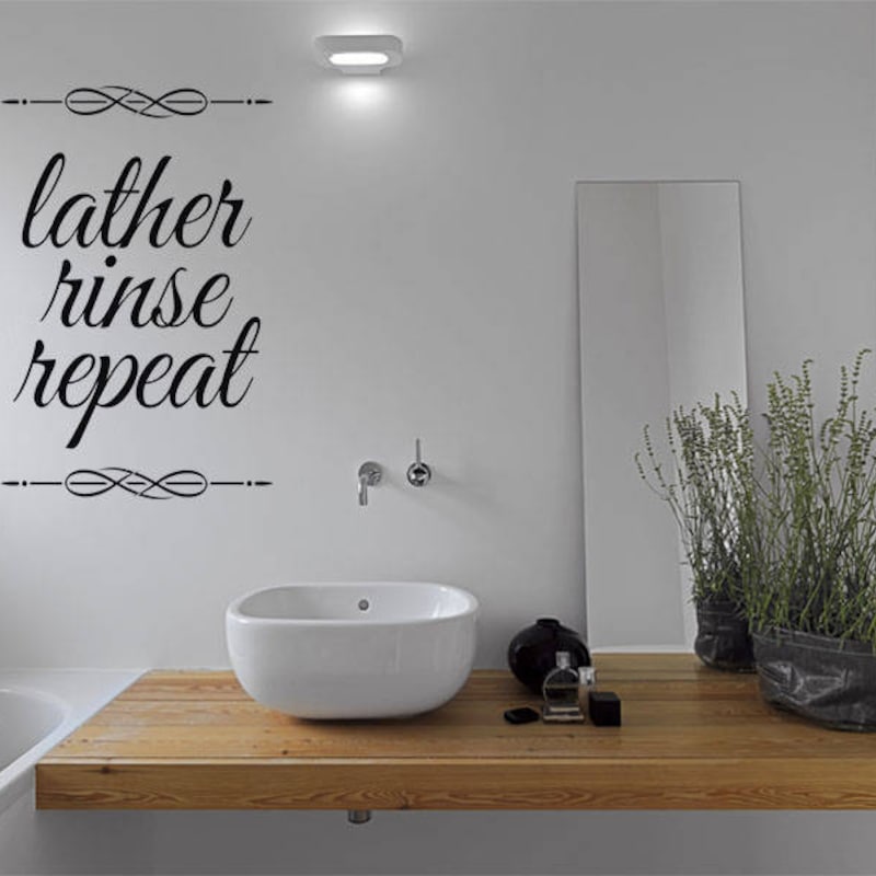 Bathroom/shower Decals - Etsy UK
