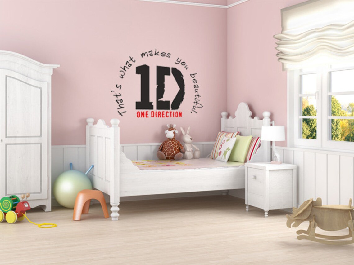 1D Wall Sticker One Direction Logo With Lyrics Wall Art - Etsy