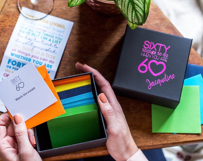 Personalised Sixty Things to Do When You Are 60 60th | Etsy