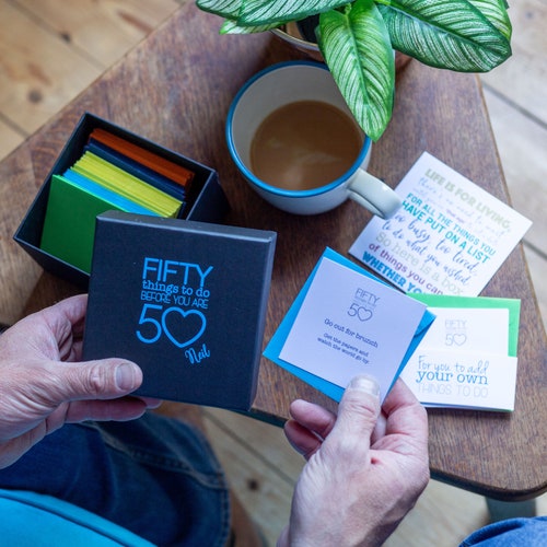 Fifty Things to Do When You Are 50 50th Birthday Gift - Etsy