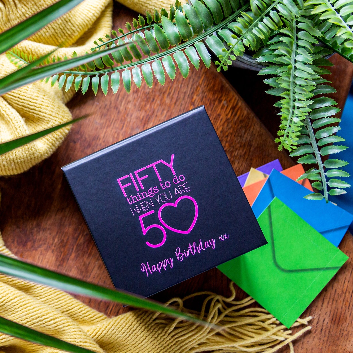 Personalised Fifty Things to Do When You Are 50 - 50th Birthday Gift ...