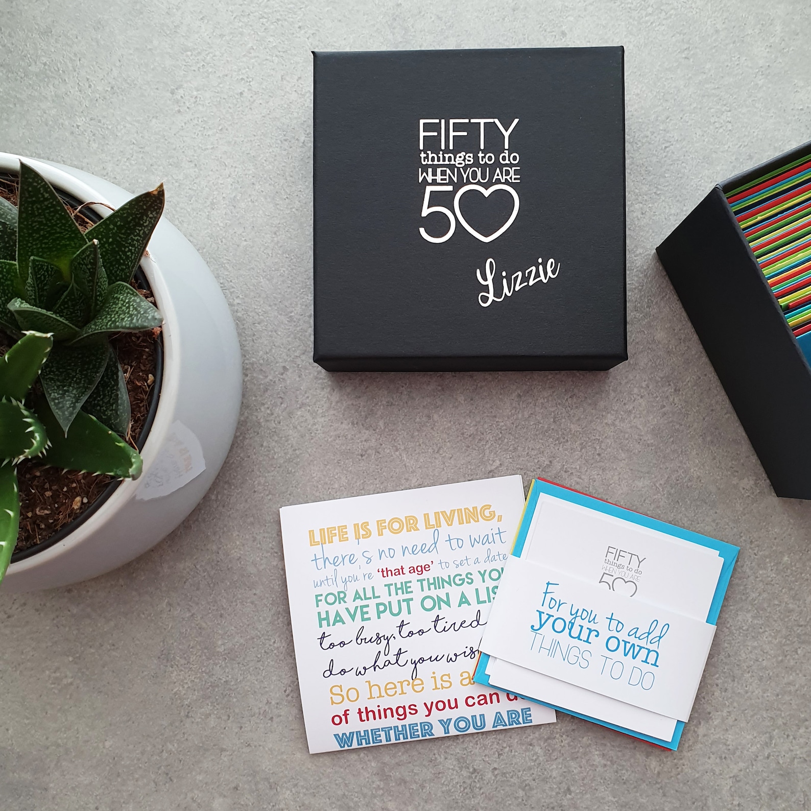 Personalised Fifty Things to Do When You Are 50 50th | Etsy